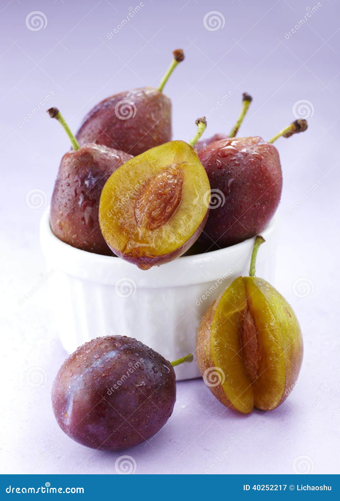 Fresh Prunes stock image. Image of agriculture, fresh - 40252217