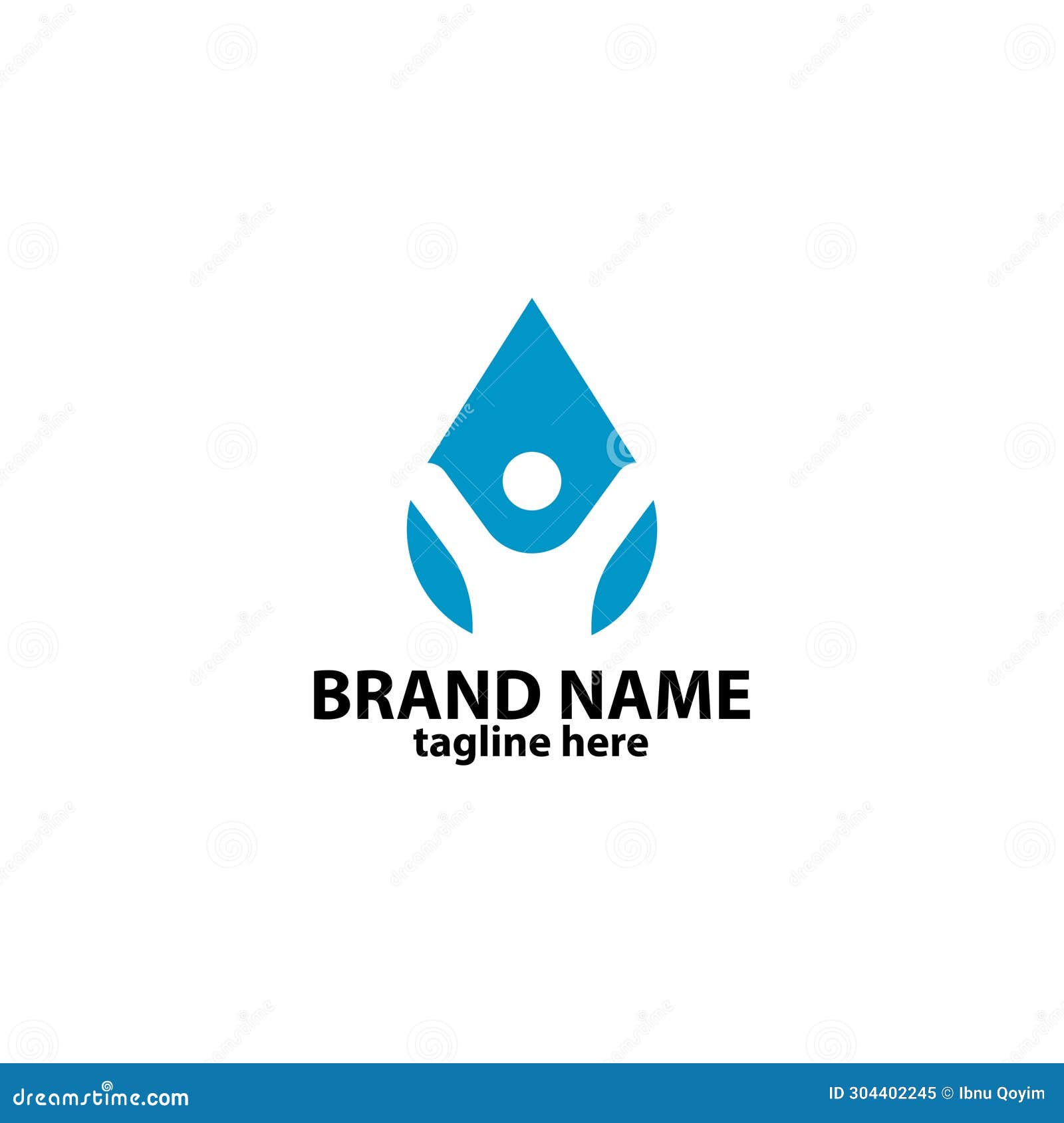 Fresh Pure Water Drop Logo Design Vector Stock Illustration ...