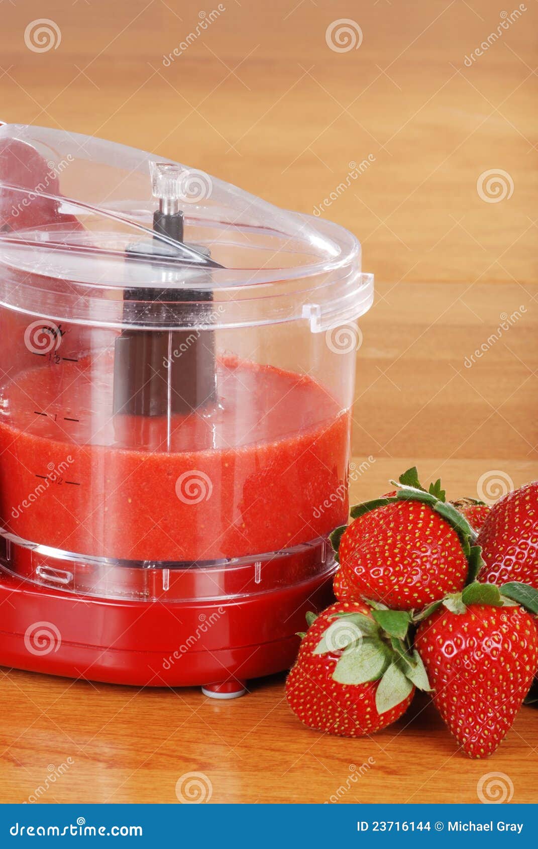 Fresh pureed strawberries stock photo. Image of pink - 23716144