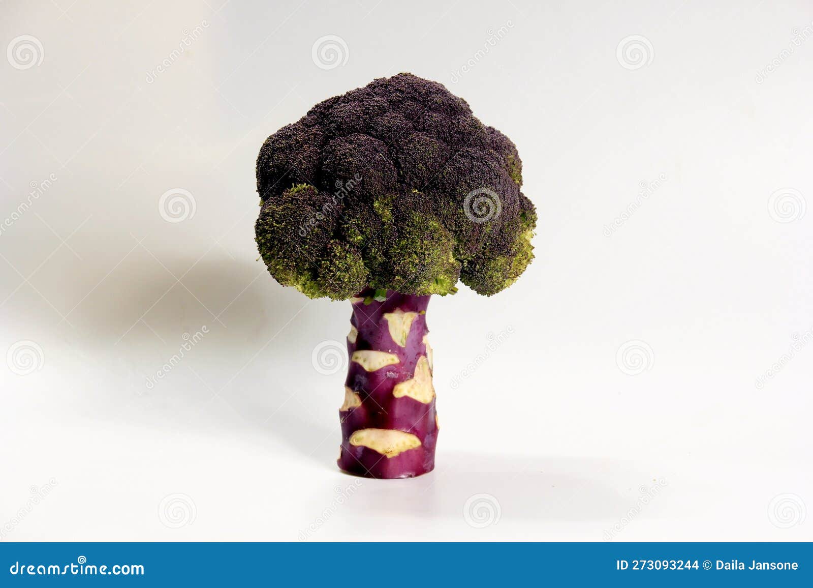 Fresh Red Broccoli on White Background Stock Photo - Image of ...