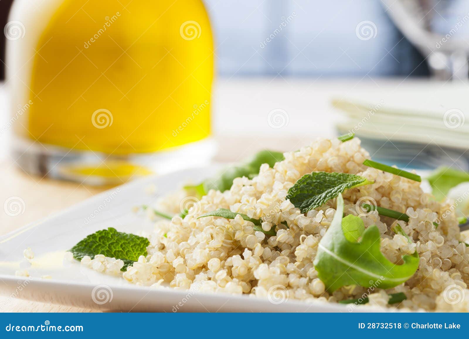 Fresh Quinoa Salad stock photo. Image of lettuce, healthy - 28732518