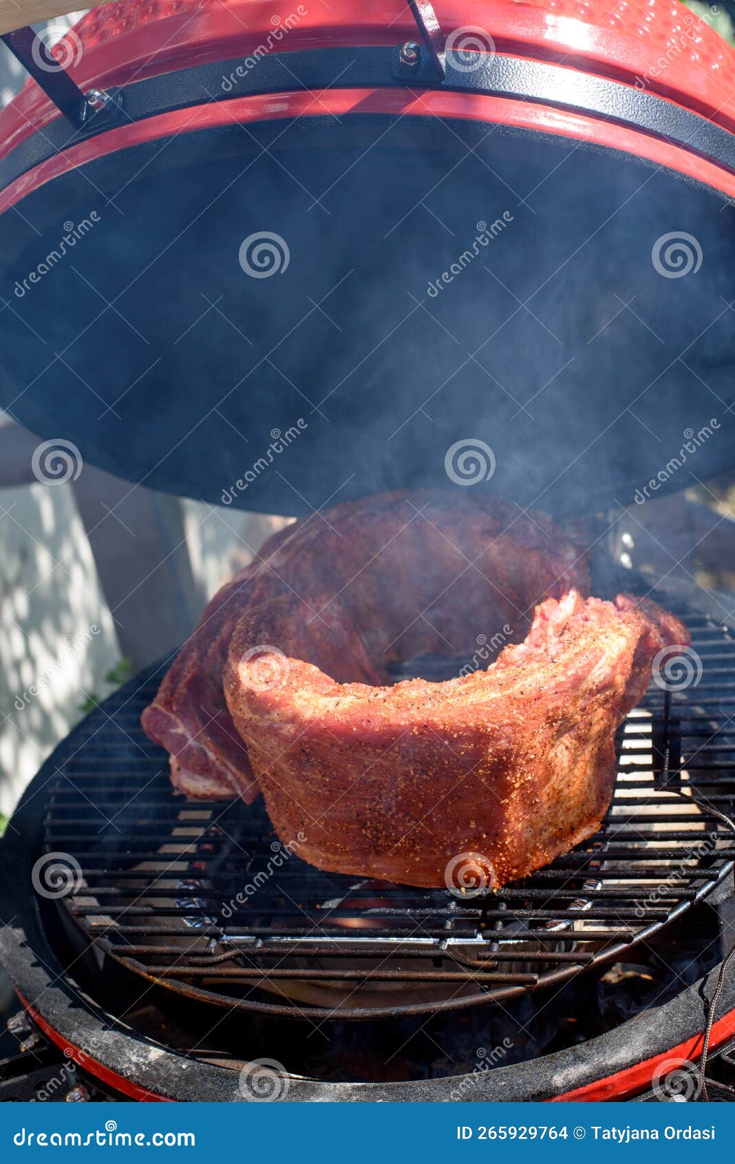 Fresh Rack of Raw Pork Spare Ribs Stock Photo - Image of herb, cook ...