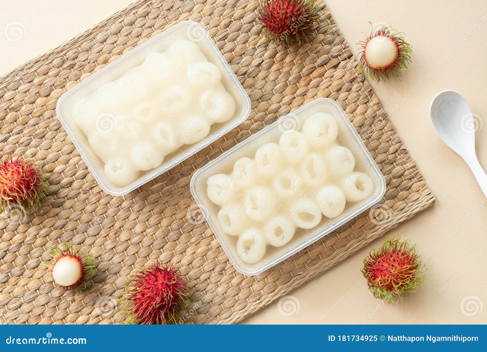 Fresh rambutan in box stock image. Image of freshness - 181734925