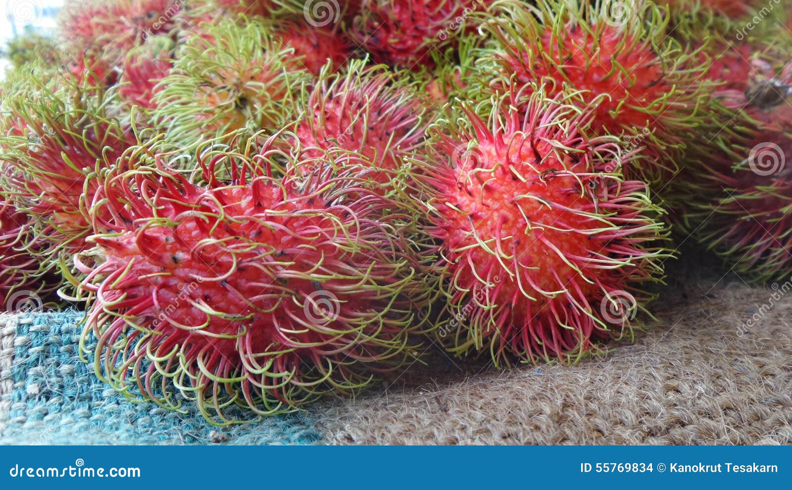 Fresh Rambutan stock photo. Image of available, fruit - 55769834