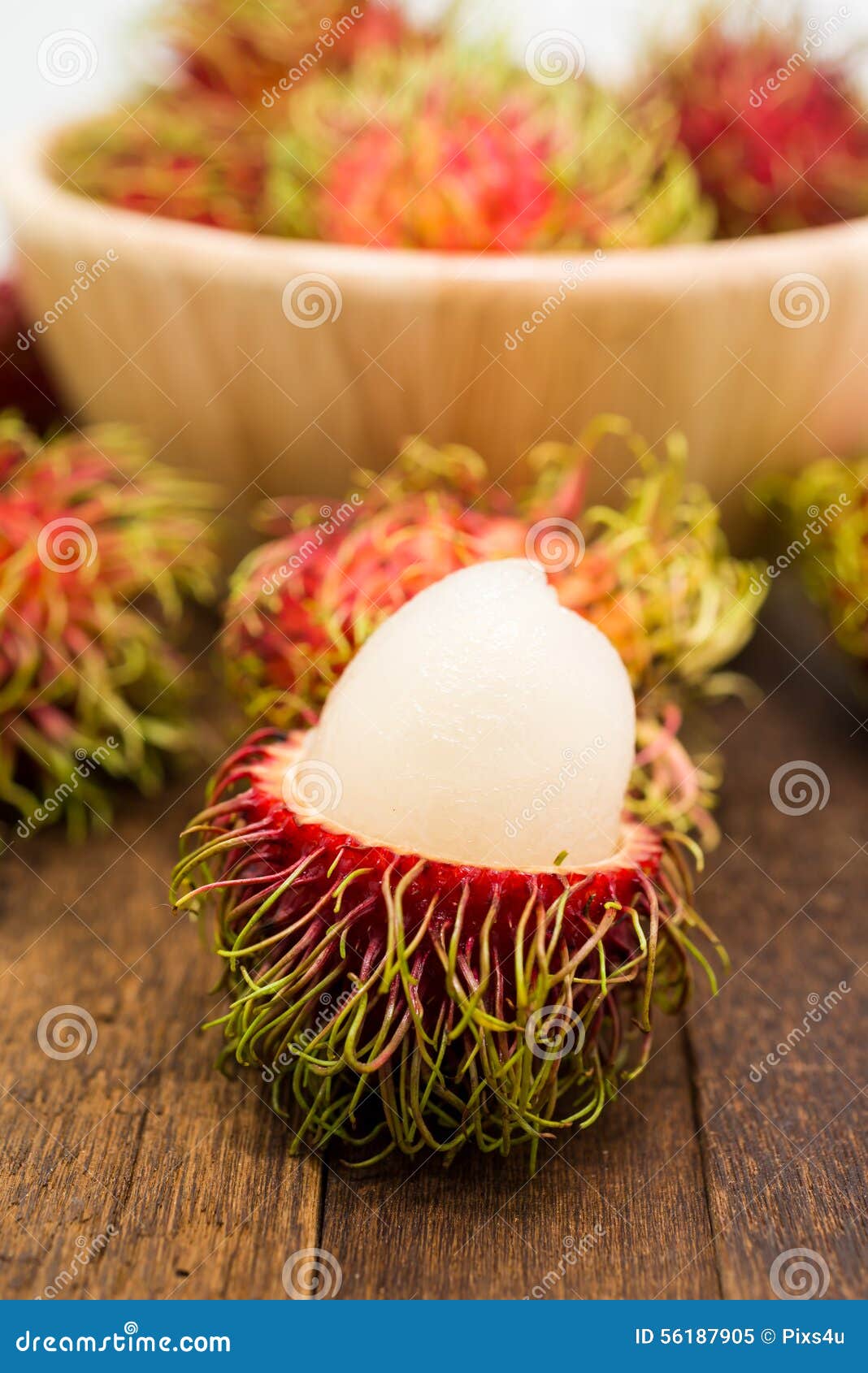 Fresh Rambutan, Tropical Fruit Stock Image - Image of agriculture ...