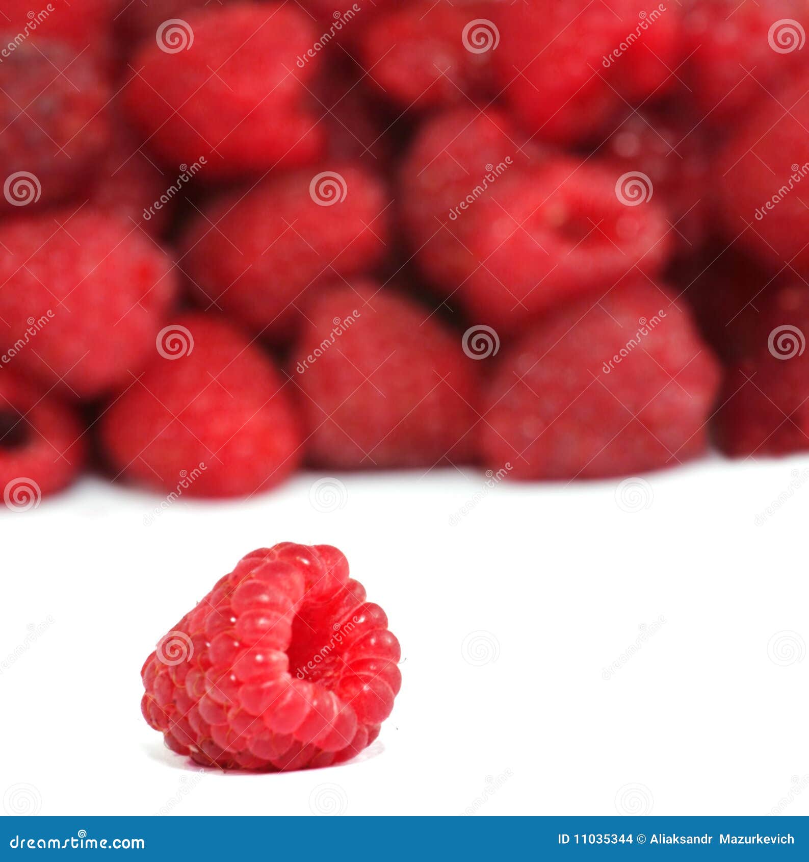 Fresh raspberries stock photo. Image of color, bunch - 11035344