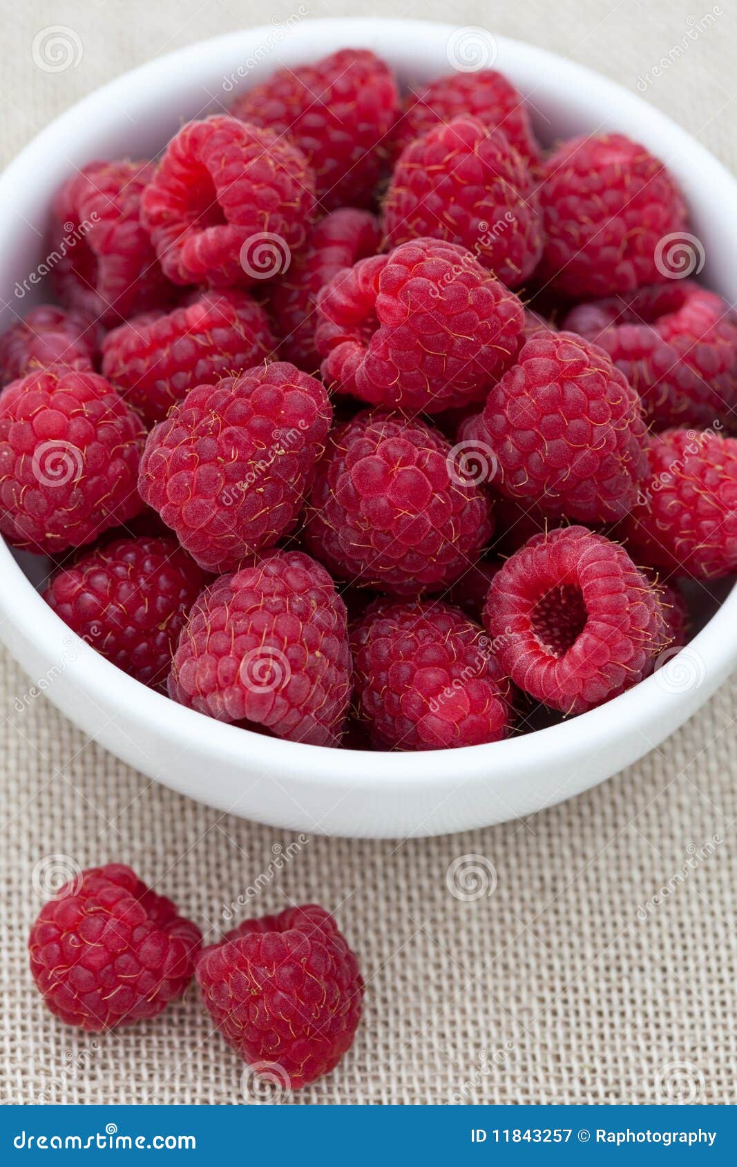 Fresh raspberries stock image. Image of color, cloth - 11843257
