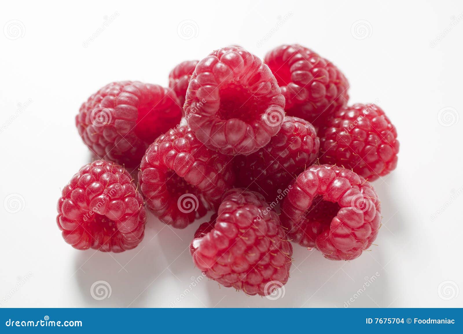 Fresh raspberries stock photo. Image of food, ripe, uncooked - 7675704