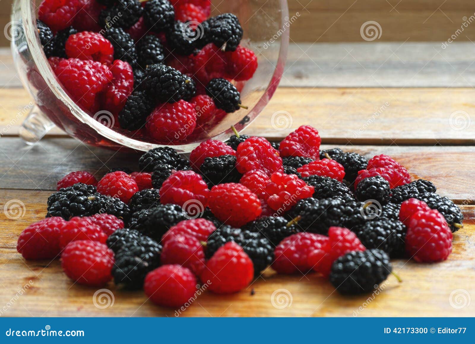 Fresh Raspberries and Mulberries Stock Photo - Image of mulberries ...
