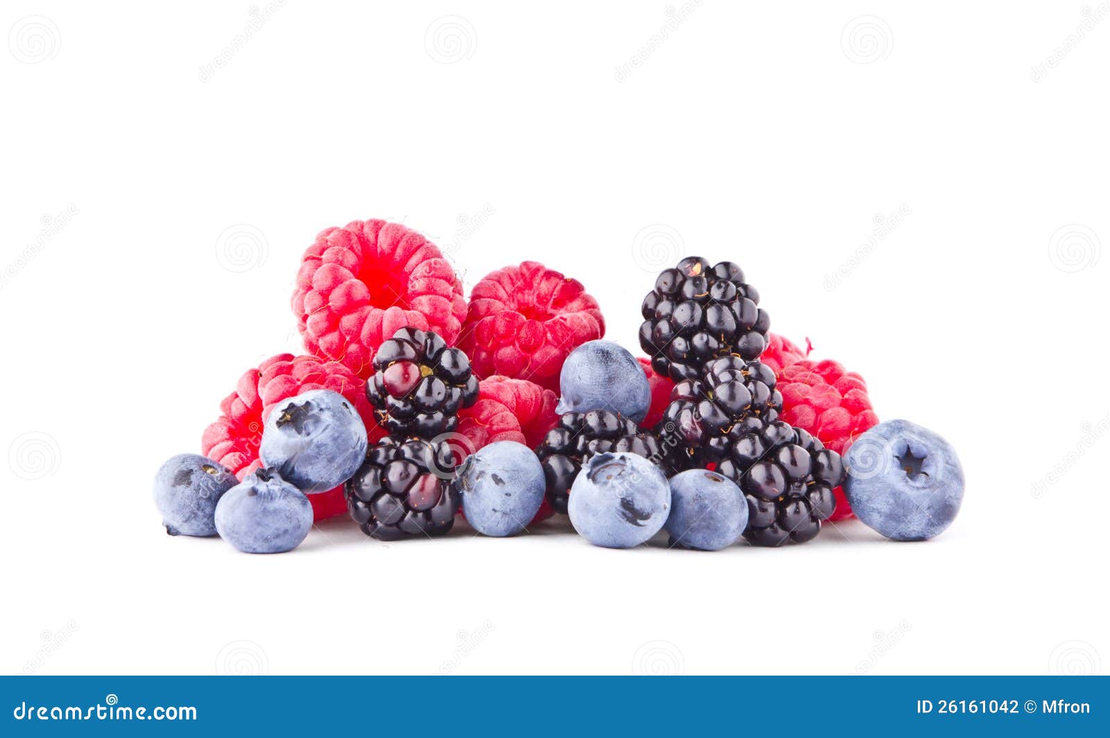 Fresh Raspberry Blackberry and Blueberry Fruits Stock Photo - Image of ...