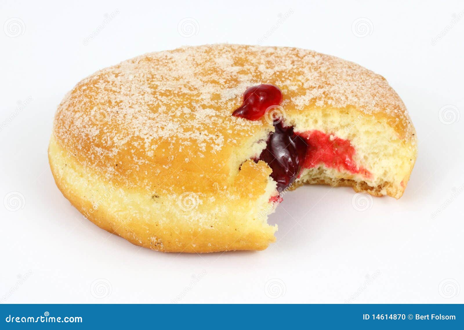 Fresh Raspberry Filled Donut Stock Photo - Image of snack, colored ...