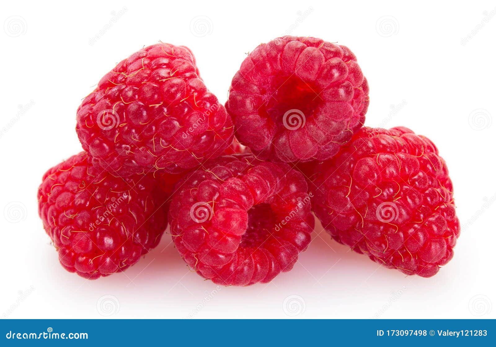 Fresh Raspberry on White Background Stock Photo - Image of meal ...