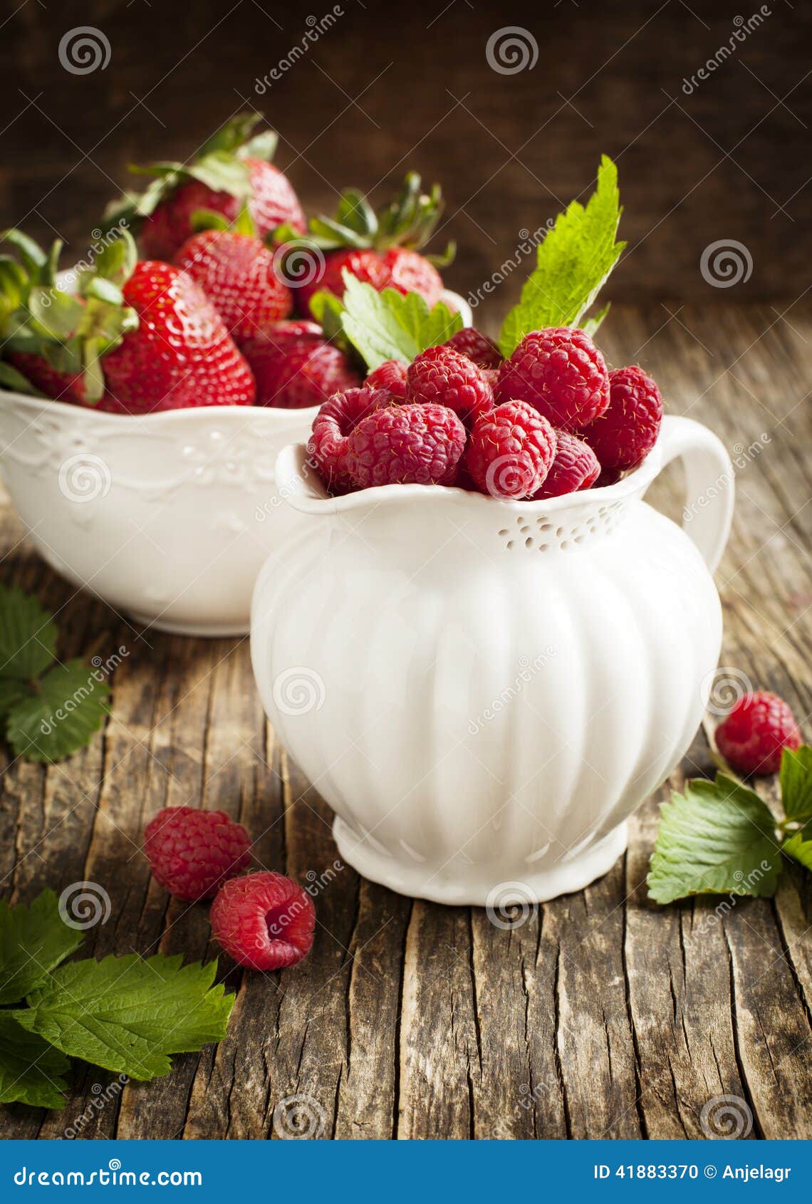 Fresh Raspberry and Strawberry Stock Photo - Image of vegetarian ...