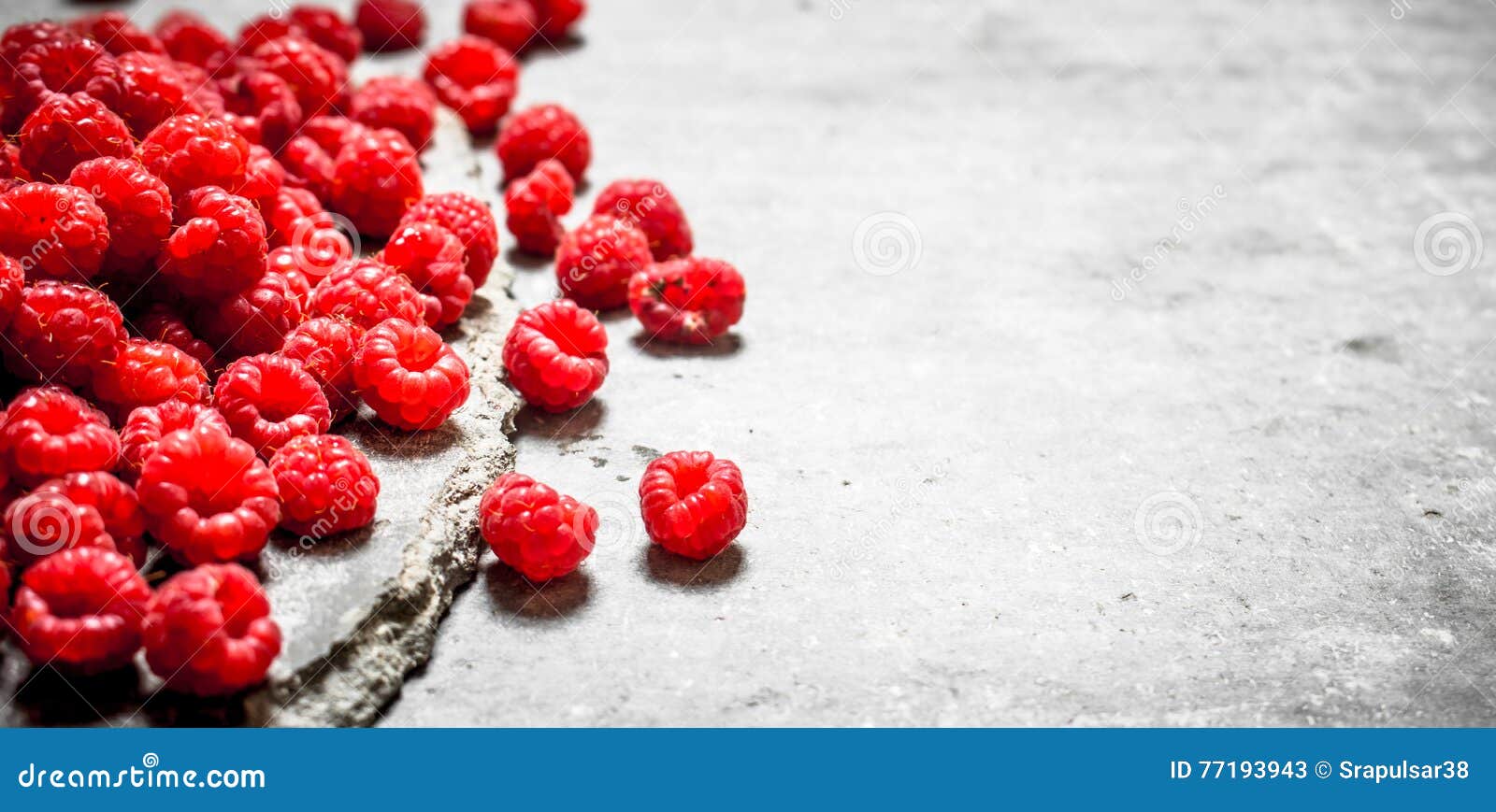 Fresh raspberry on table . stock image. Image of freshness - 77193943