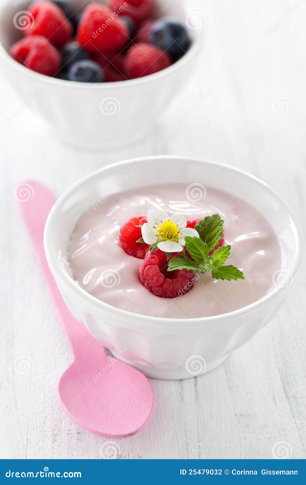 Raspberry Yogurt Stock Photography | CartoonDealer.com #20133656