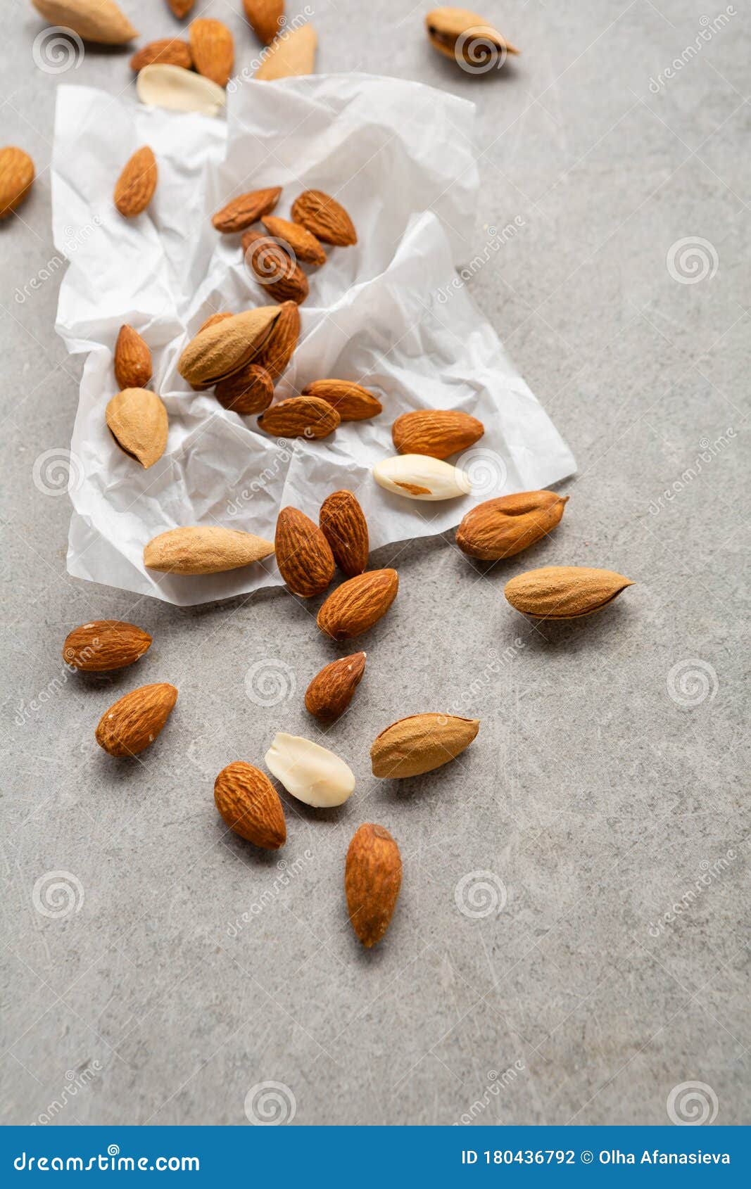 Fresh and Raw Almonds Close-up Stock Photo - Image of almonds, fruit ...