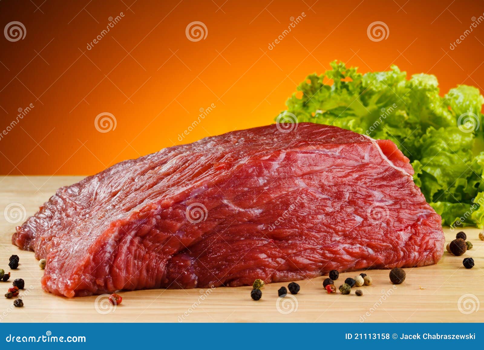 Fresh raw beef stock photo. Image of animal, lunch, juicy - 21113158