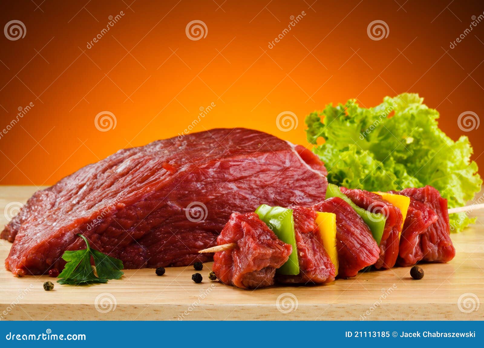 Fresh raw beef stock image. Image of animal, fillet, butcher - 21113185
