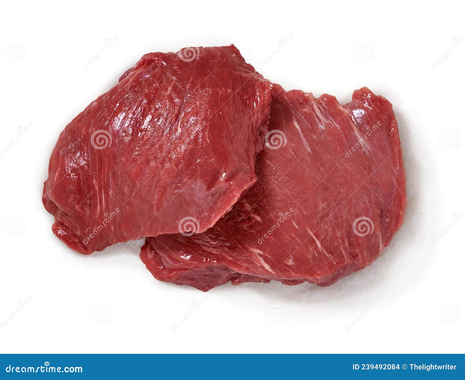 Fresh Raw Beef Isolated on White Stock Photo - Image of filet, white ...