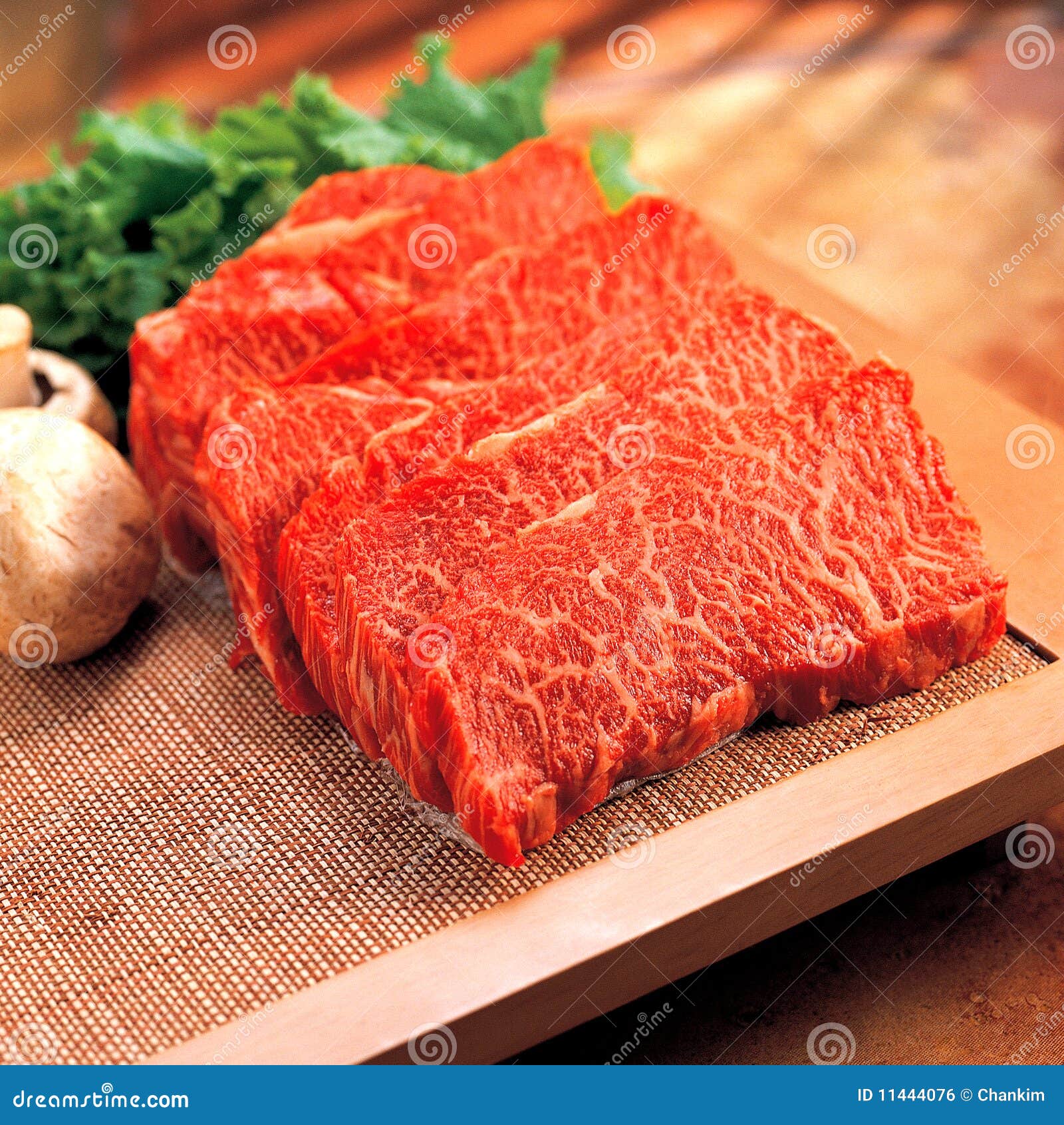 Fresh Raw Beef on Kitchen Table Stock Photo - Image of meat, fillet ...