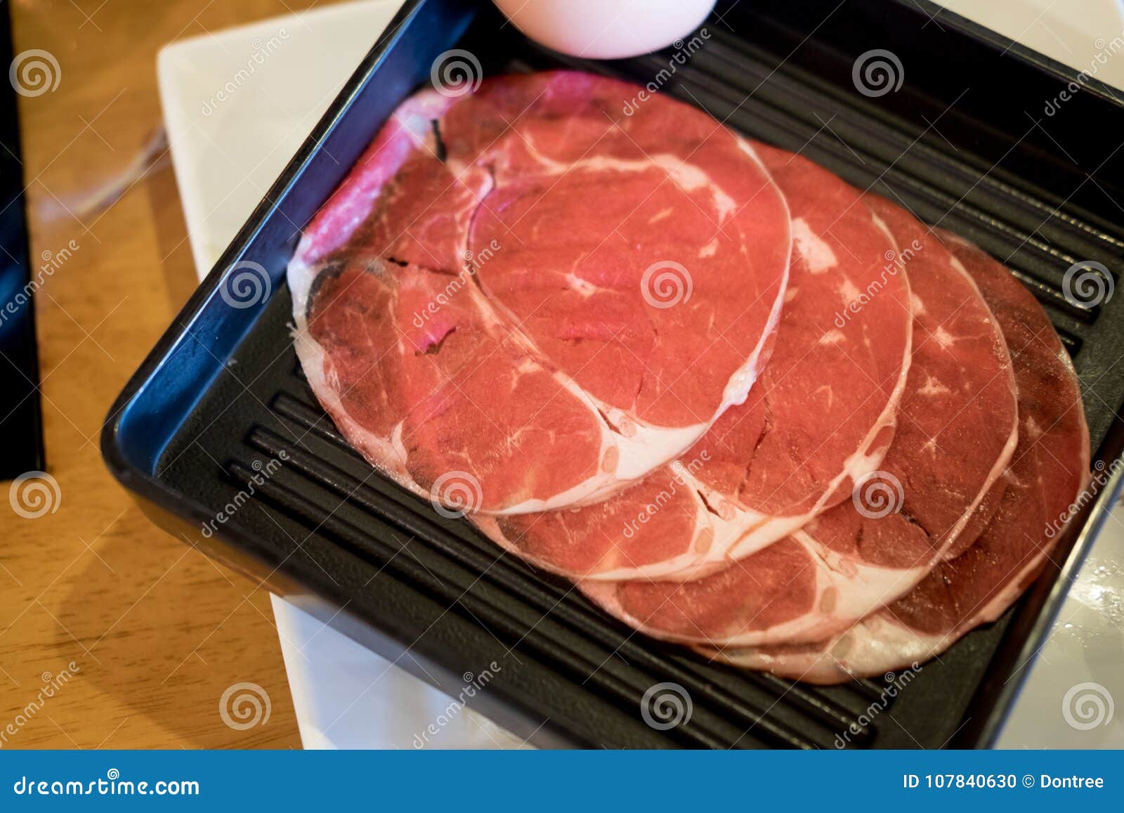Fresh Raw Beef Slice for Grill Stock Photo - Image of meat, plate ...