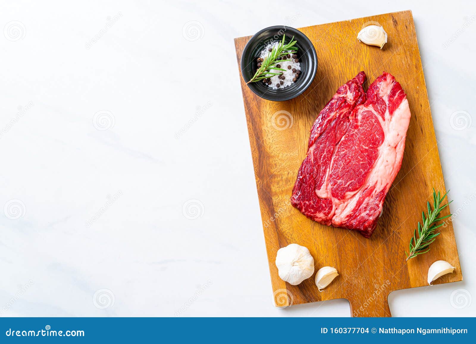 Fresh raw beef steak stock photo. Image of uncooked - 160377704