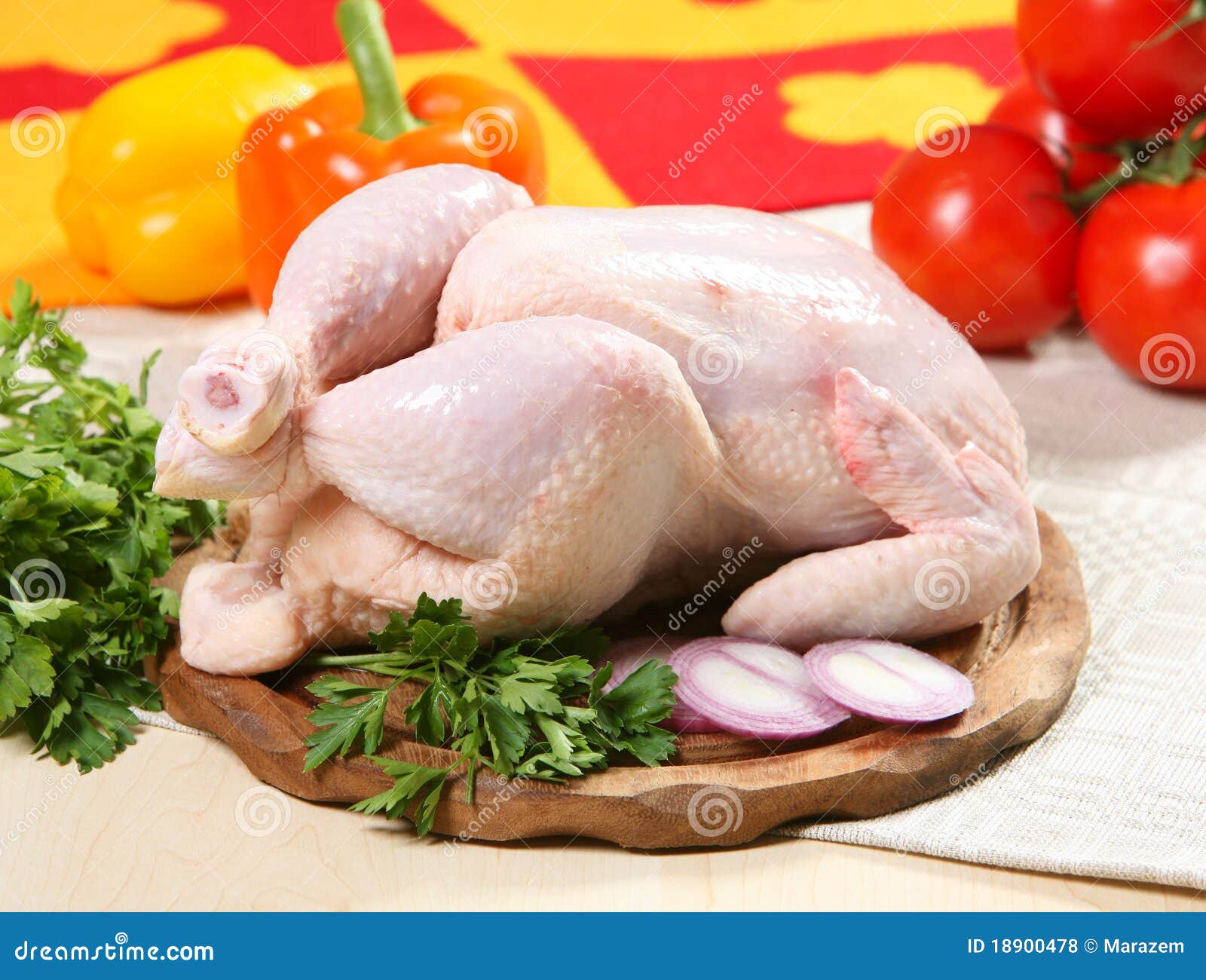 Fresh raw chicken stock photo. Image of wooden, meat - 18900478