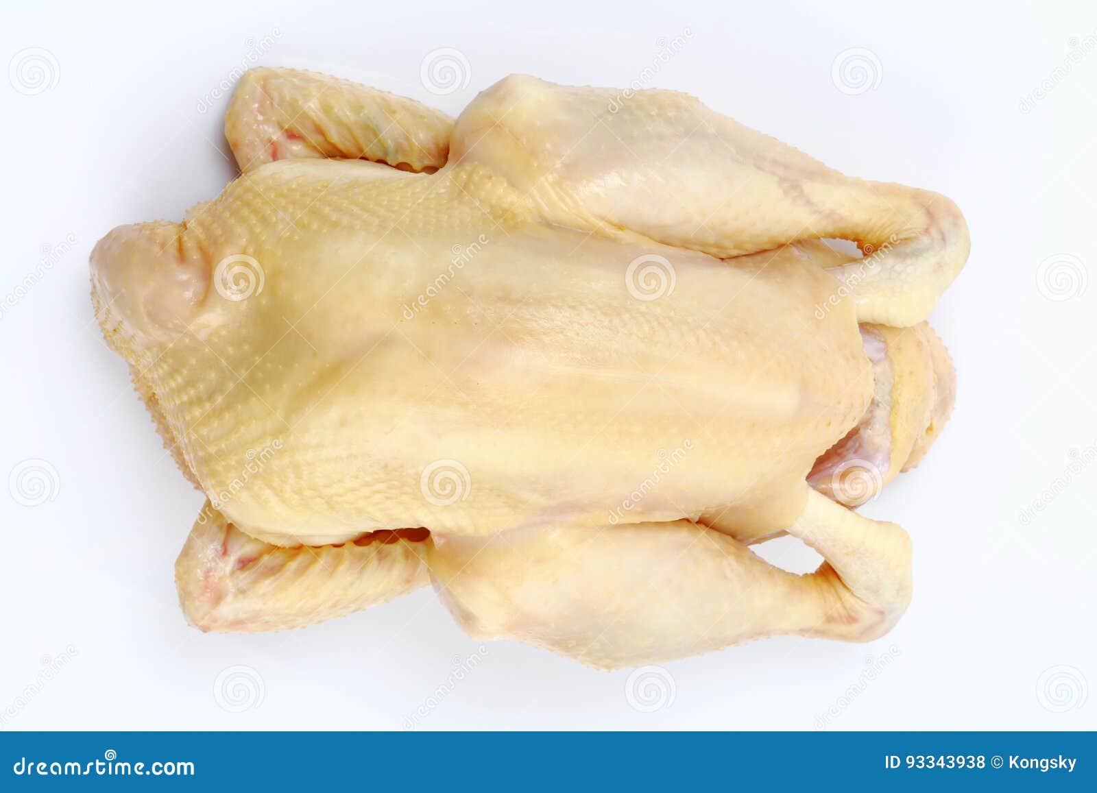 Fresh Raw Chicken Isolated on White Stock Photo - Image of bird, cooked ...
