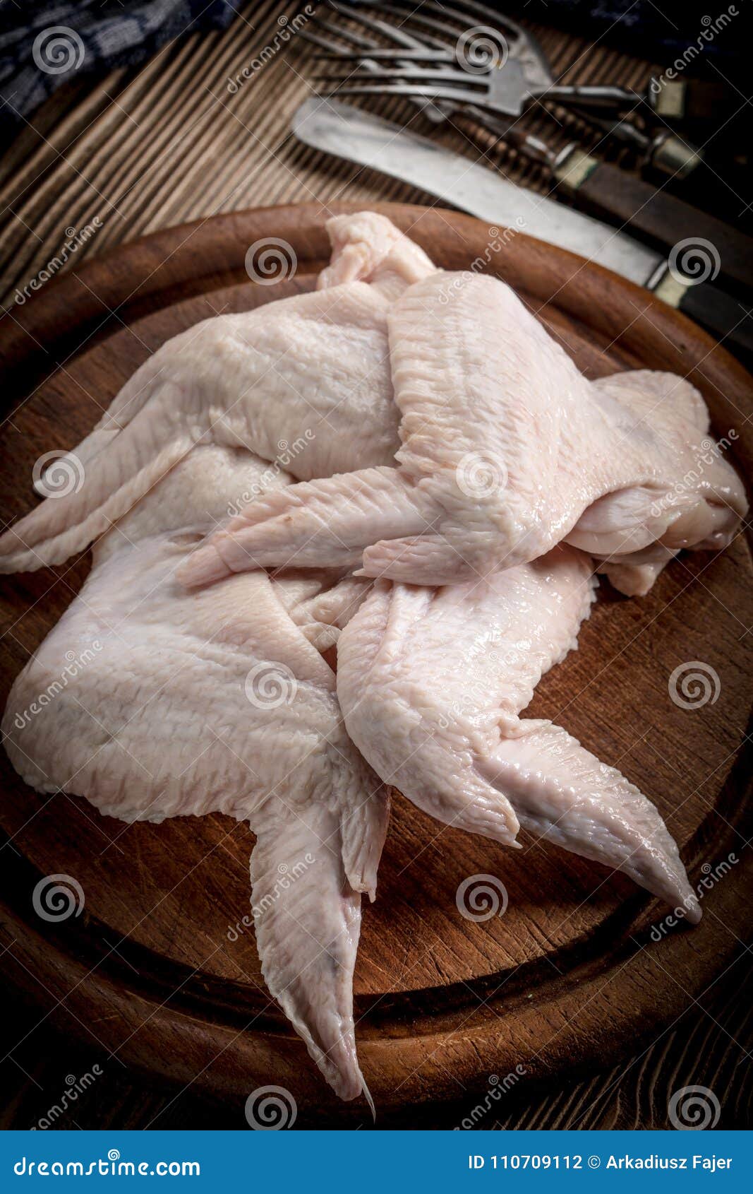 Fresh raw chicken wing. stock photo. Image of meat, ingredient - 110709112