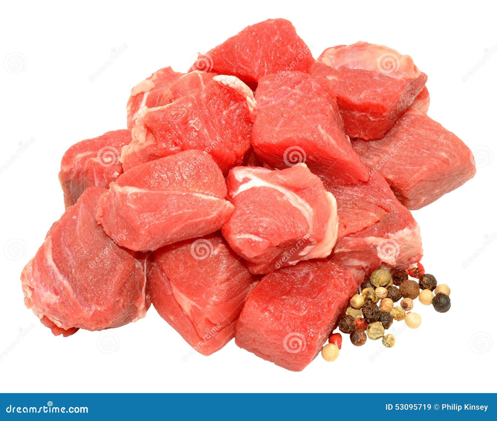 Fresh Raw Diced Beef stock image. Image of ingredient - 53095719