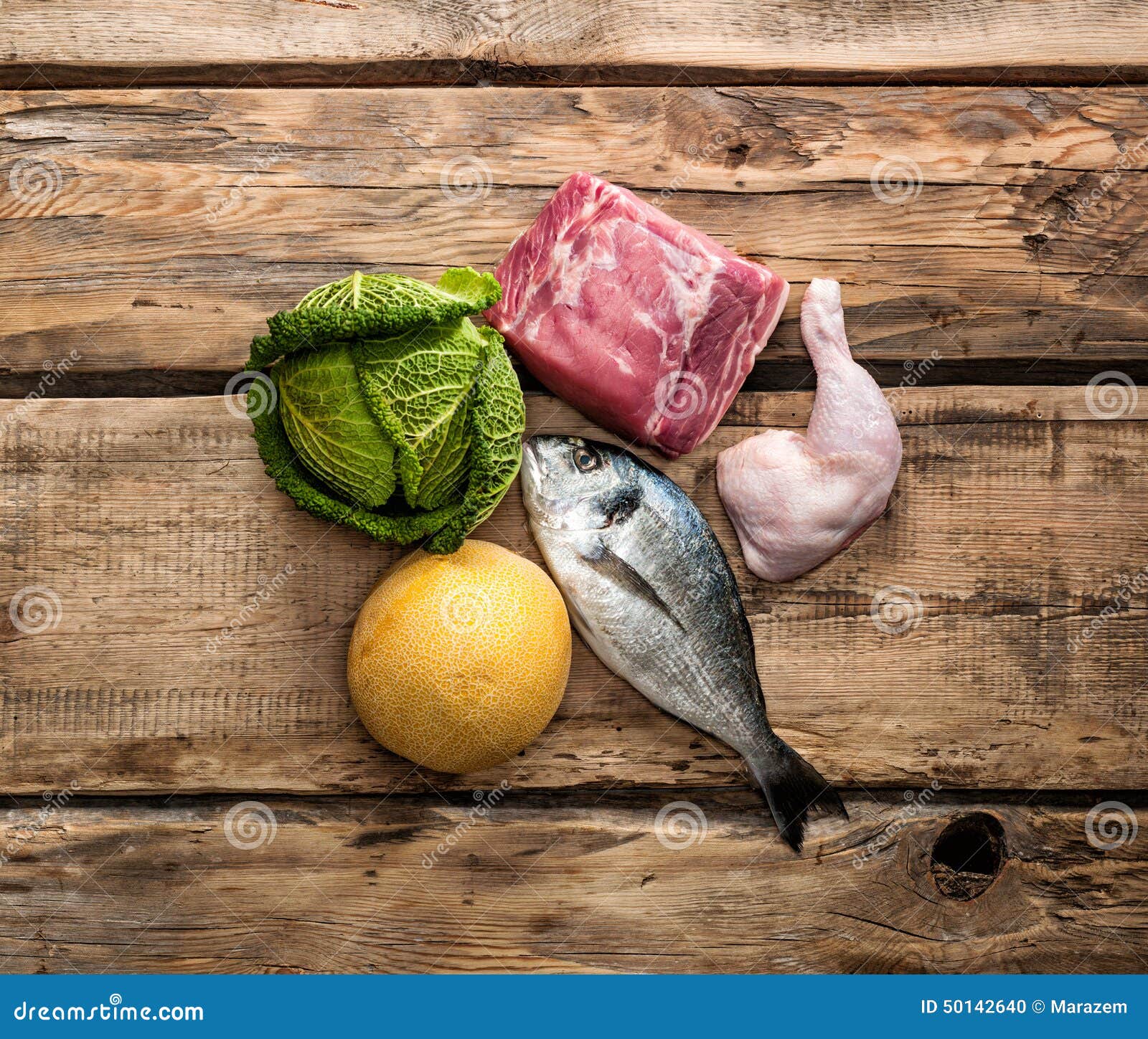 Fresh raw food stock photo. Image of board, cuisine, wood - 50142640