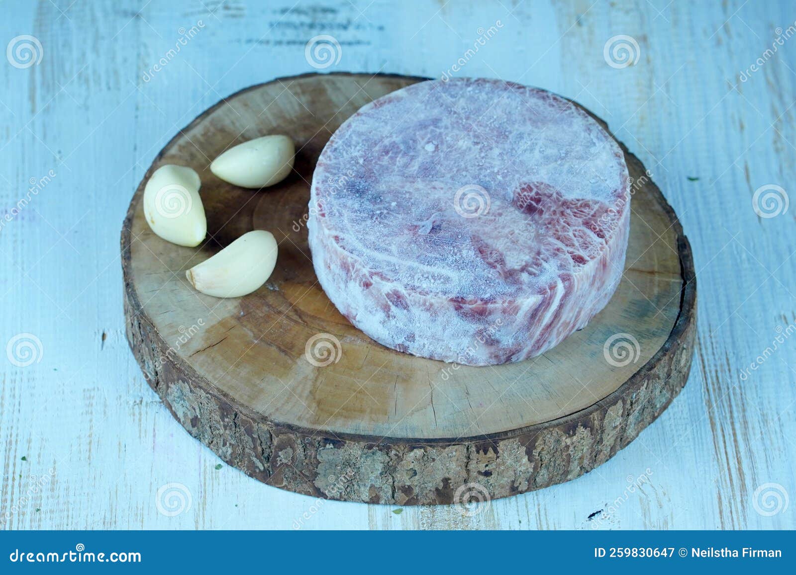 Fresh Raw Frozen Marbled Beef Meat, for Backgrounds or Textures Stock ...