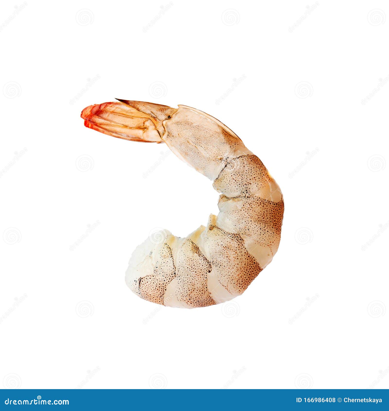 Fresh Raw Headless Shrimp Isolated Stock Photo - Image of nutrition ...