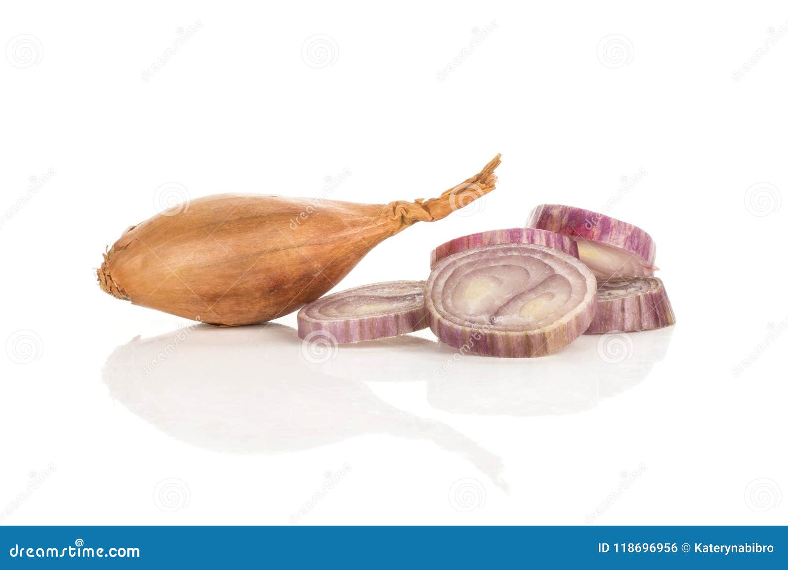 Fresh Raw Long Shallot Onion Isolated on White Stock Photo - Image of ...