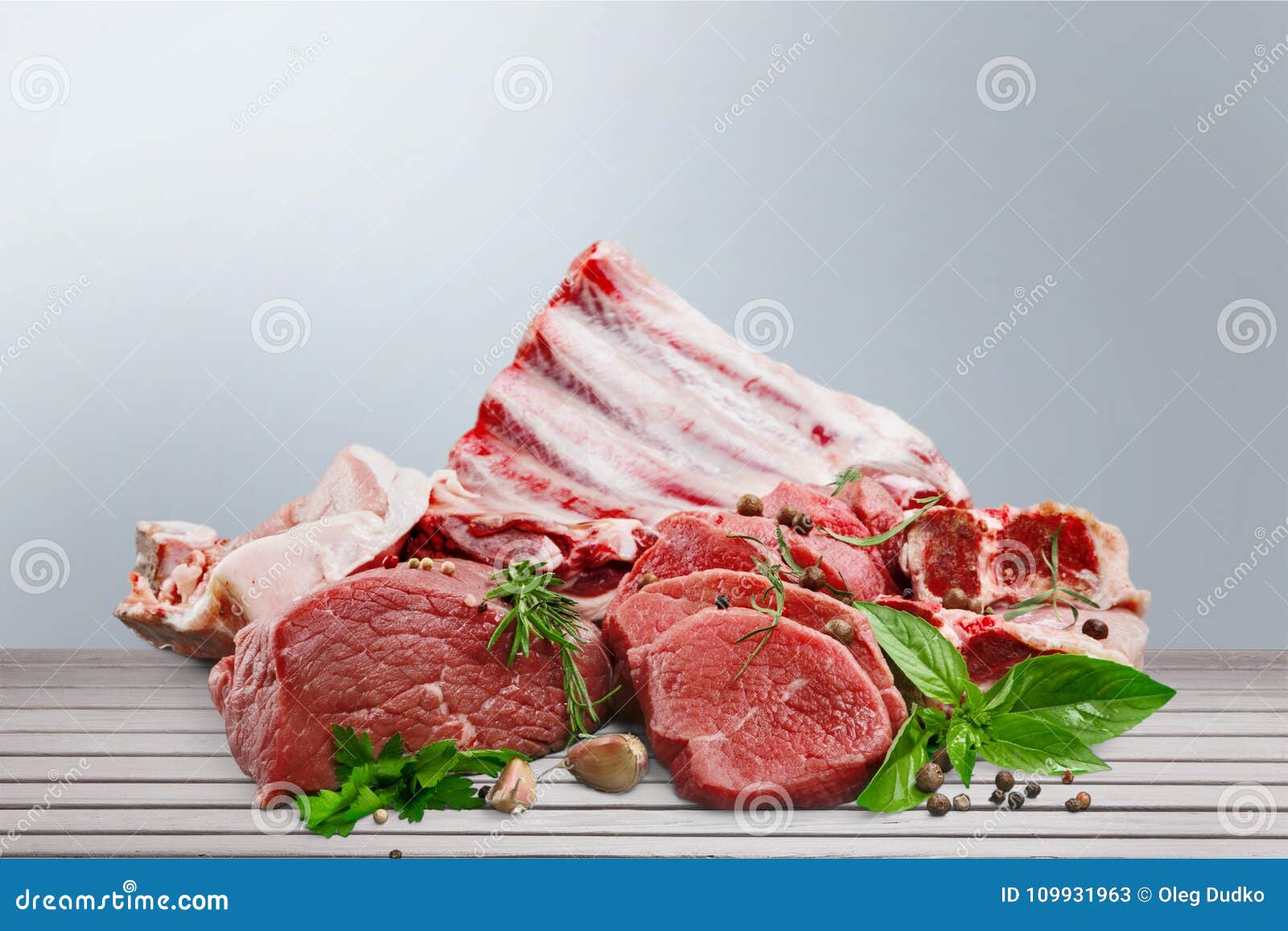 Fresh Raw Meat Background on Background Stock Image - Image of chop ...
