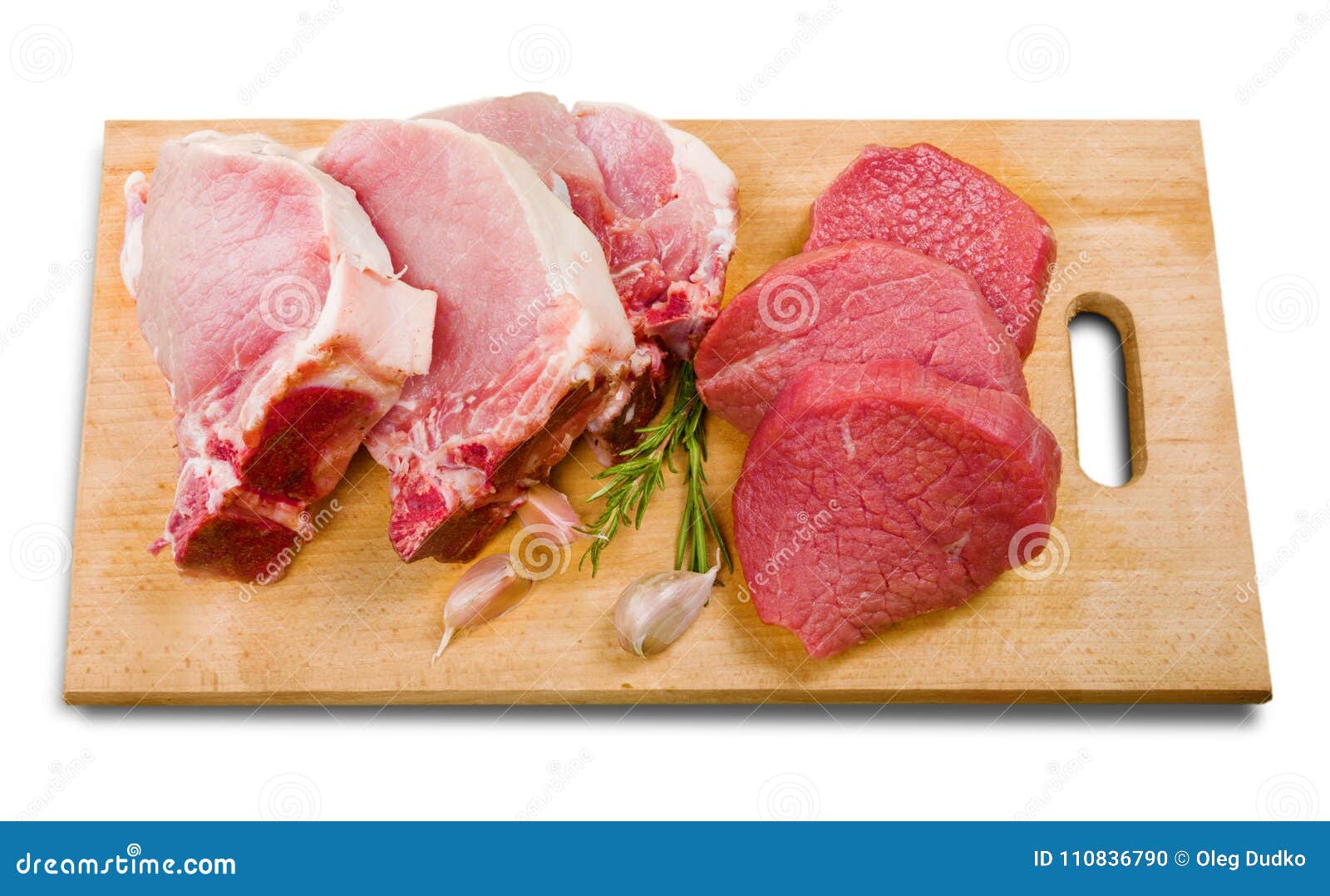Fresh Raw Meat on Background Stock Photo - Image of isolated ...