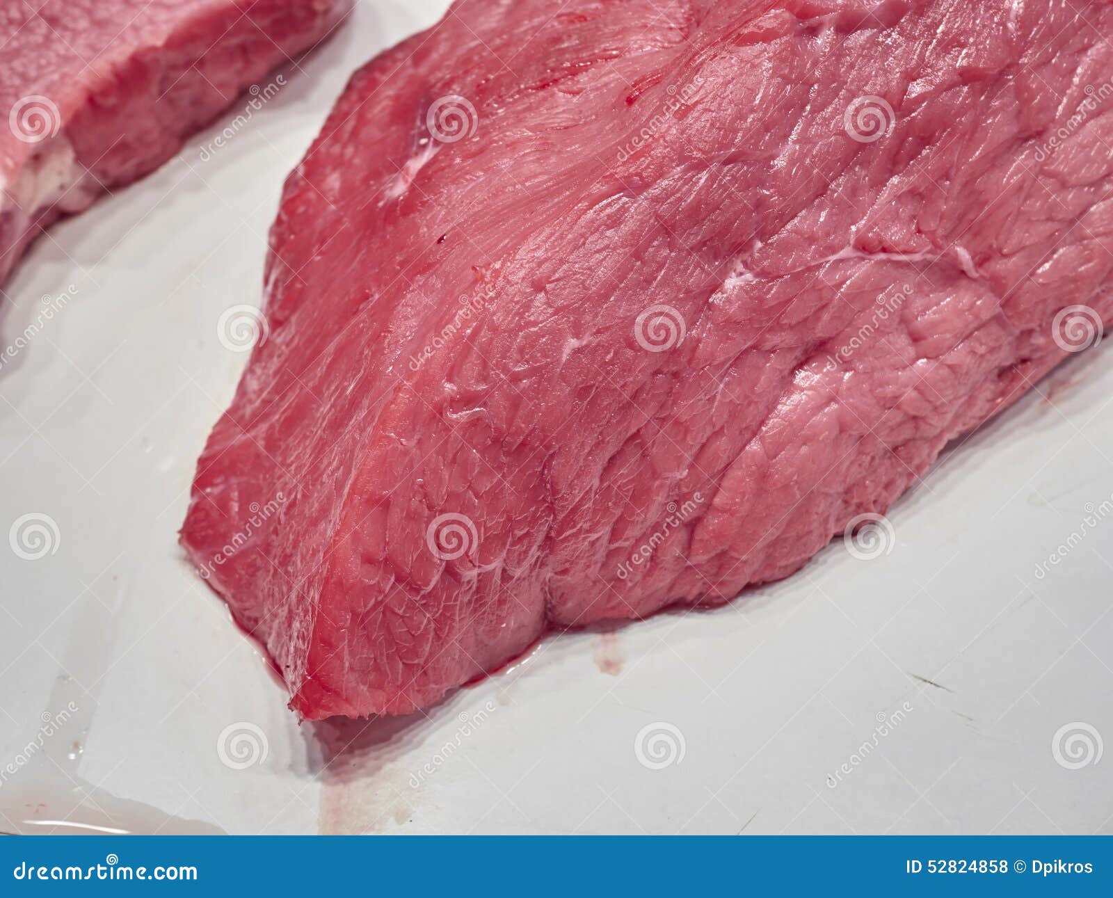 Fresh raw meat closeup stock photo. Image of bloody, protein - 52824858