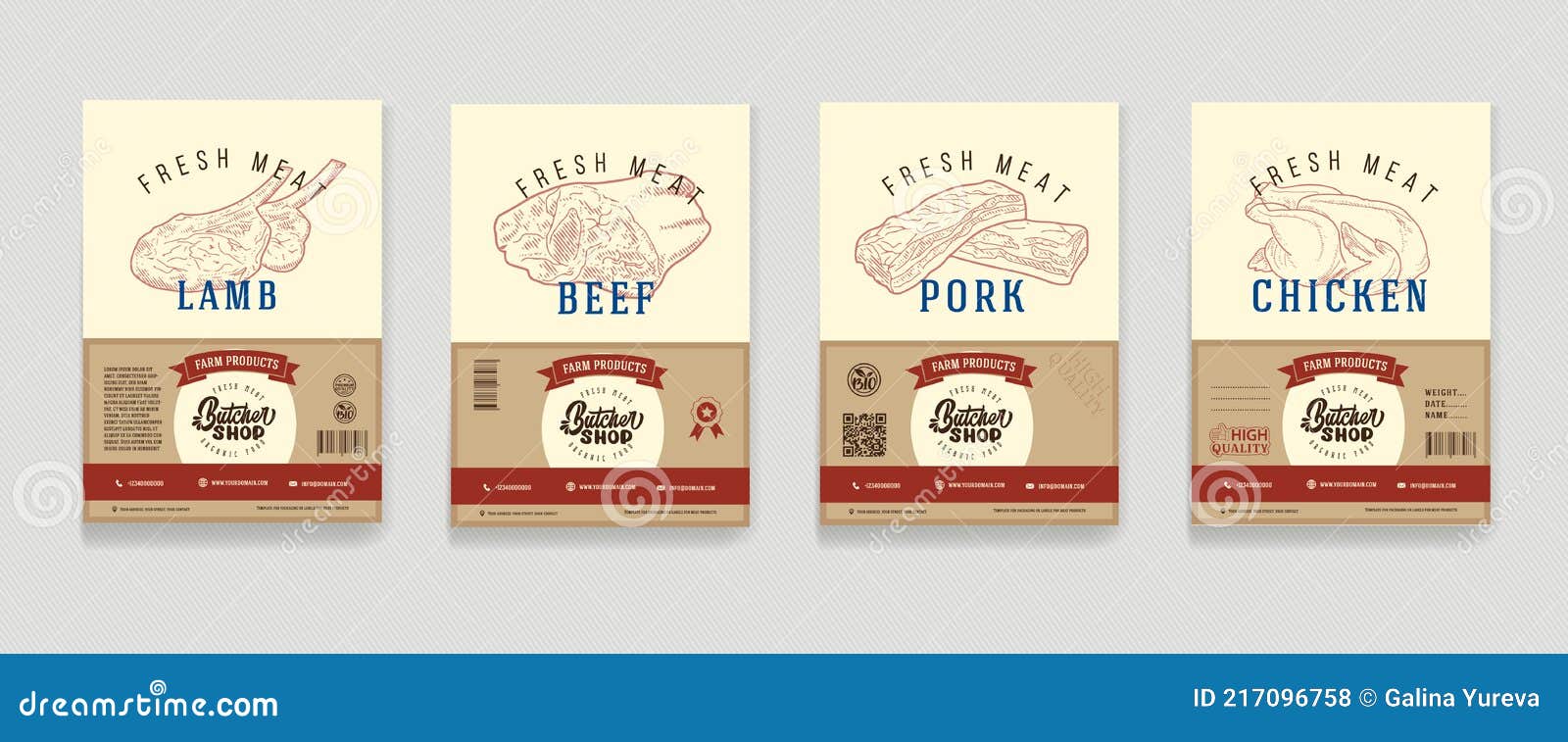 Fresh Raw Meat Engraved Design Stock Vector - Illustration of ...