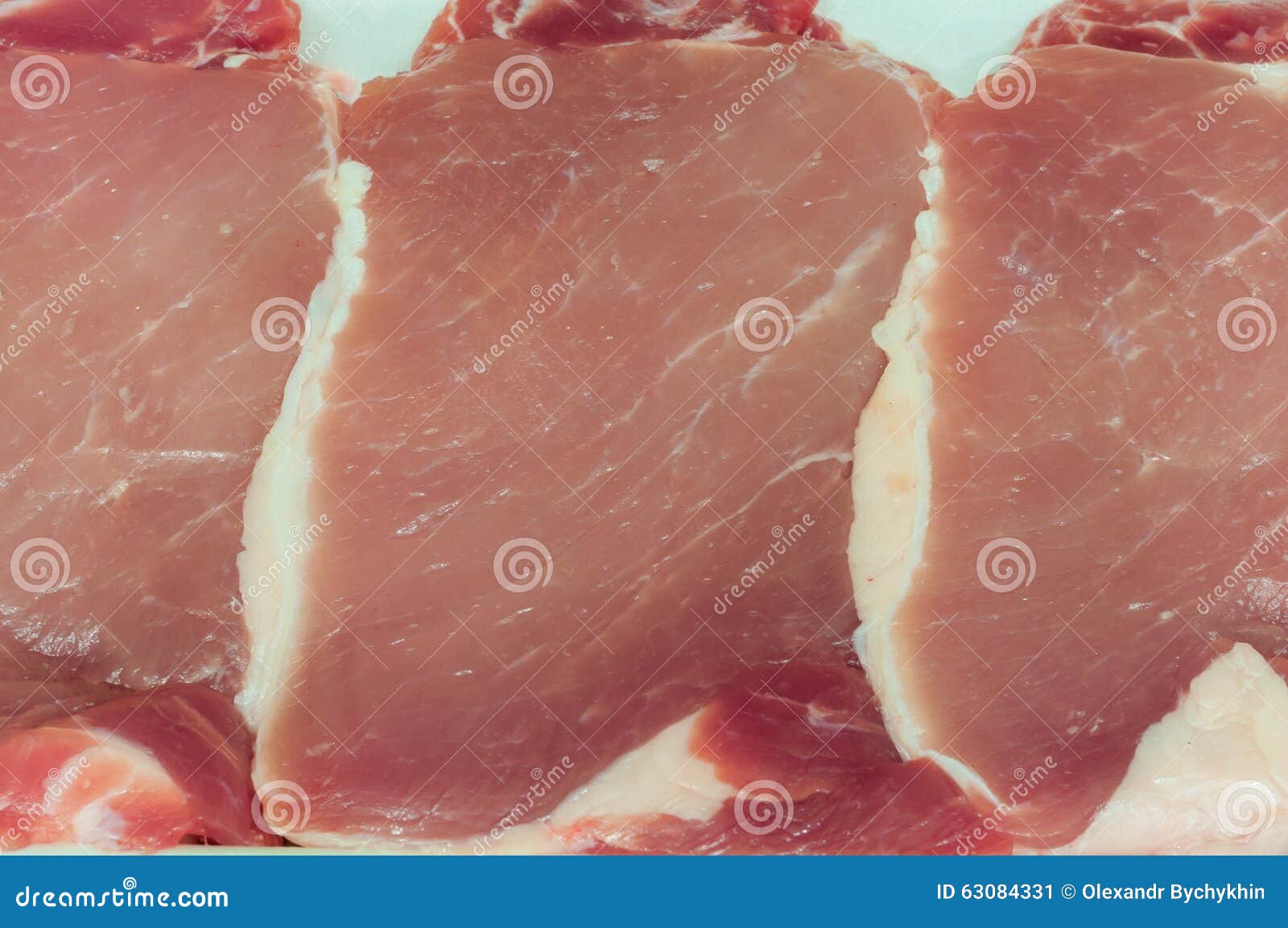 Fresh Raw Meat in Package, Close-up View Stock Image - Image of animal ...