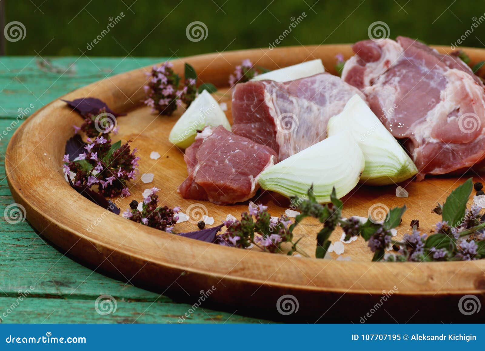 Fresh Raw Meat on a Platter with Stock Image - Image of fillet, cooking ...