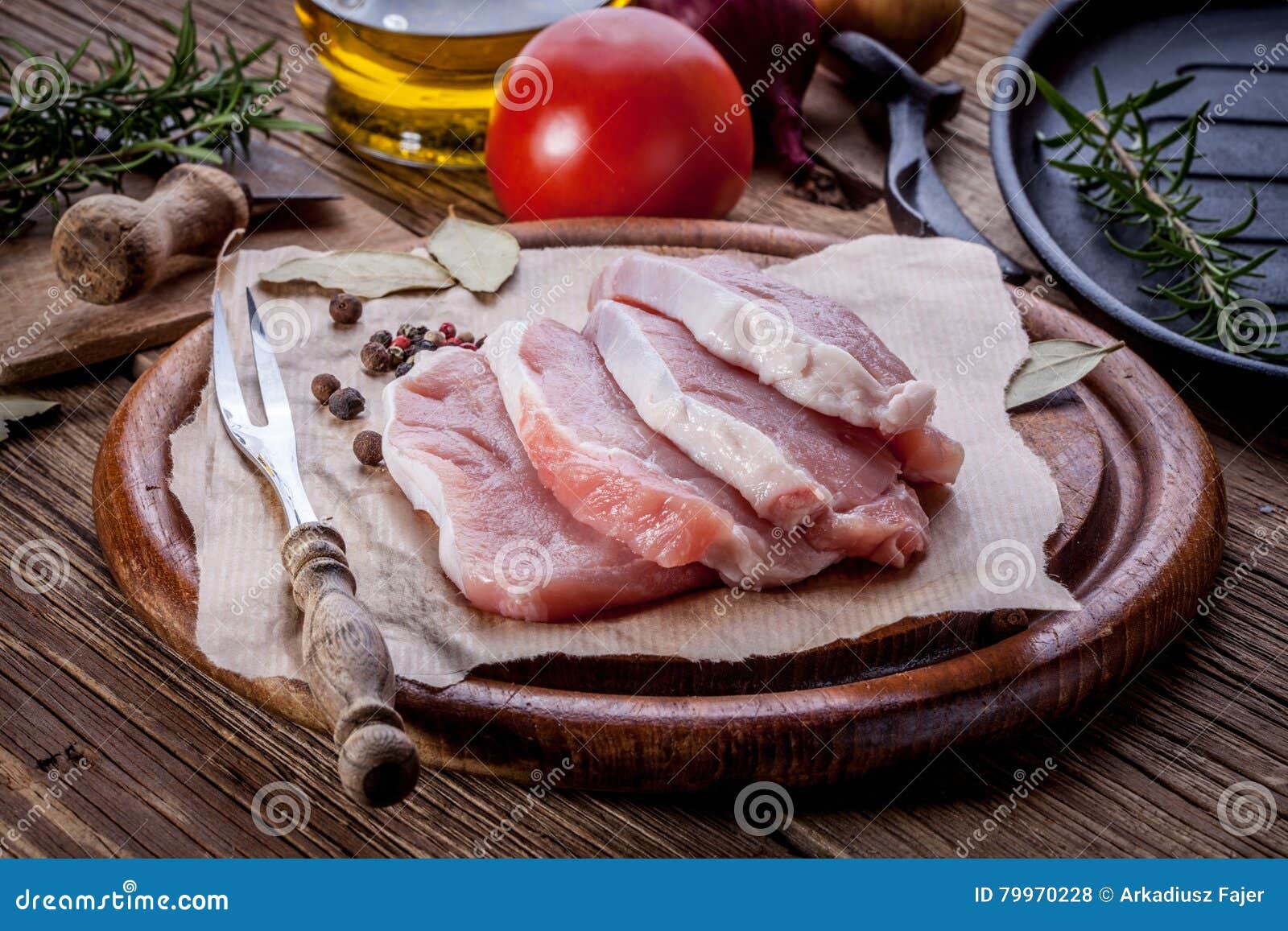 Fresh raw meat sliced. stock photo. Image of uncooked - 79970228