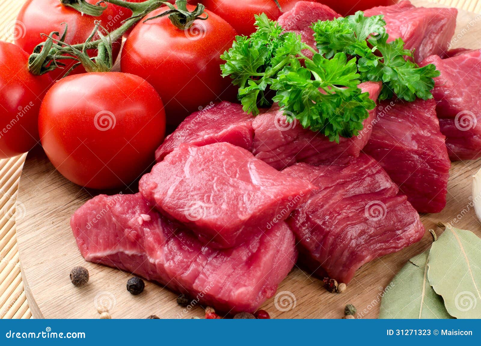 Fresh raw meat. stock image. Image of grill, healthy - 31271323