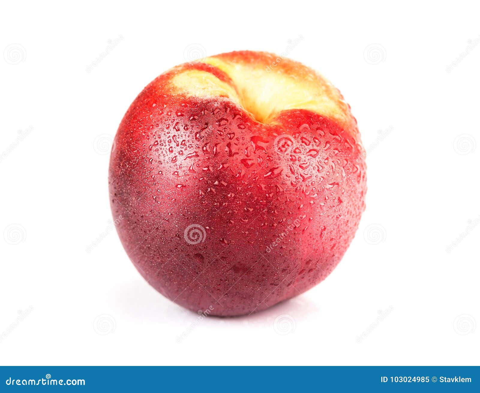 Fresh Raw Nectarine Isolated on White Stock Image - Image of lifestyle ...