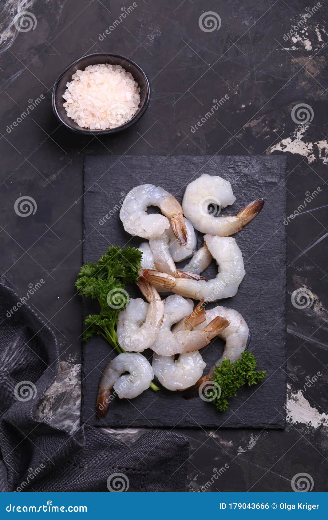Fresh raw peeled shrimp stock photo. Image of animal - 179043666