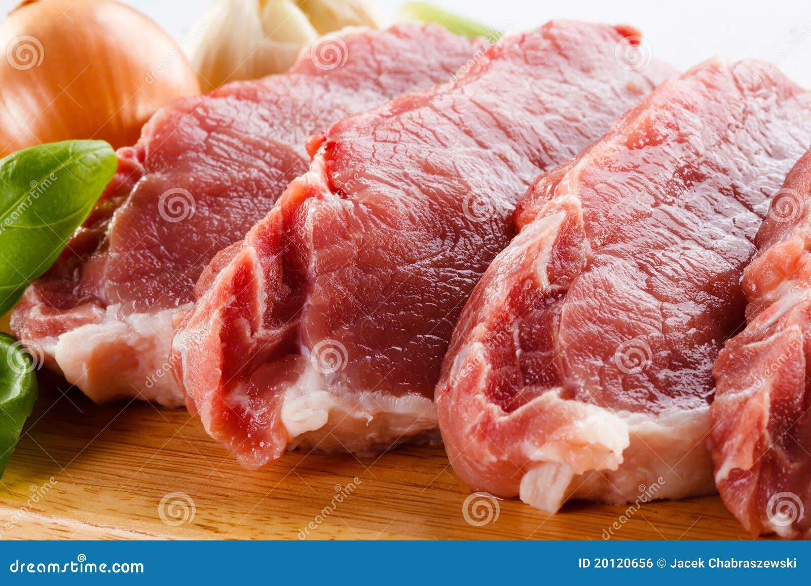 Fresh raw pork stock photo. Image of meat, butchery, blood - 20120656