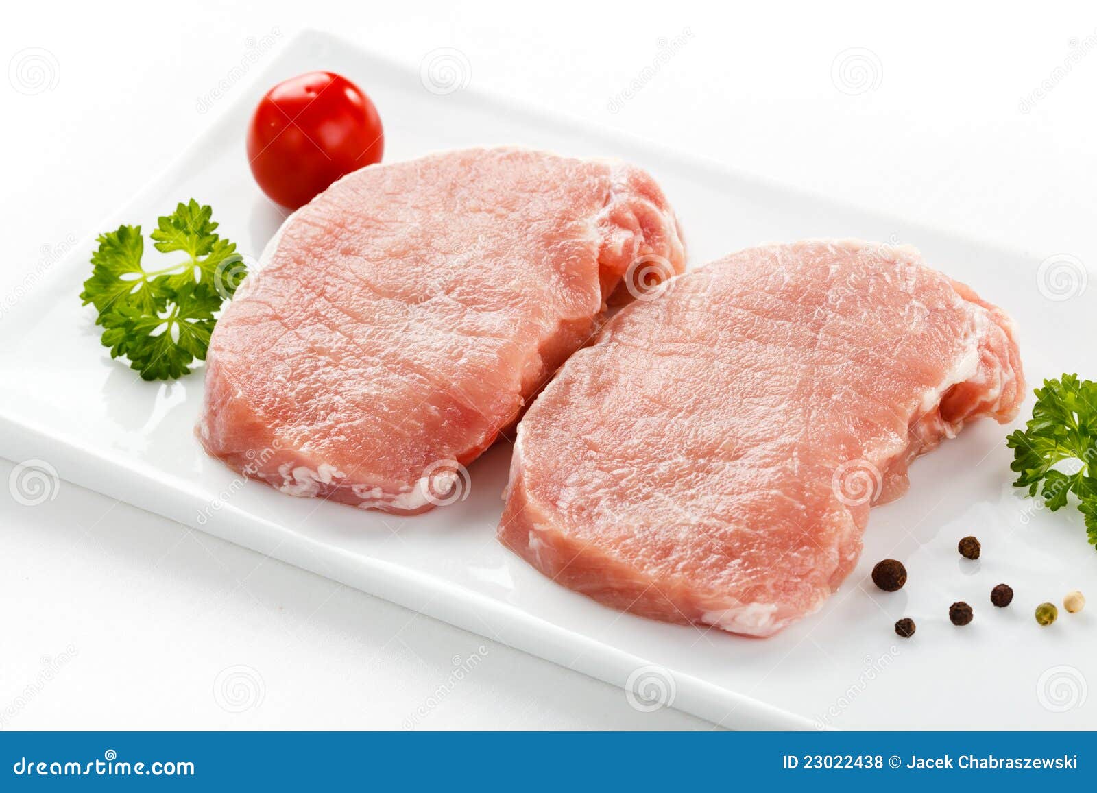 Fresh raw pork stock photo. Image of bright, fresh, butchery - 23022438