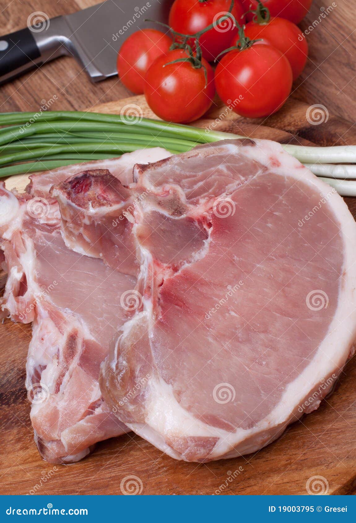 Fresh raw pork cutlet stock image. Image of eating, state - 19003795