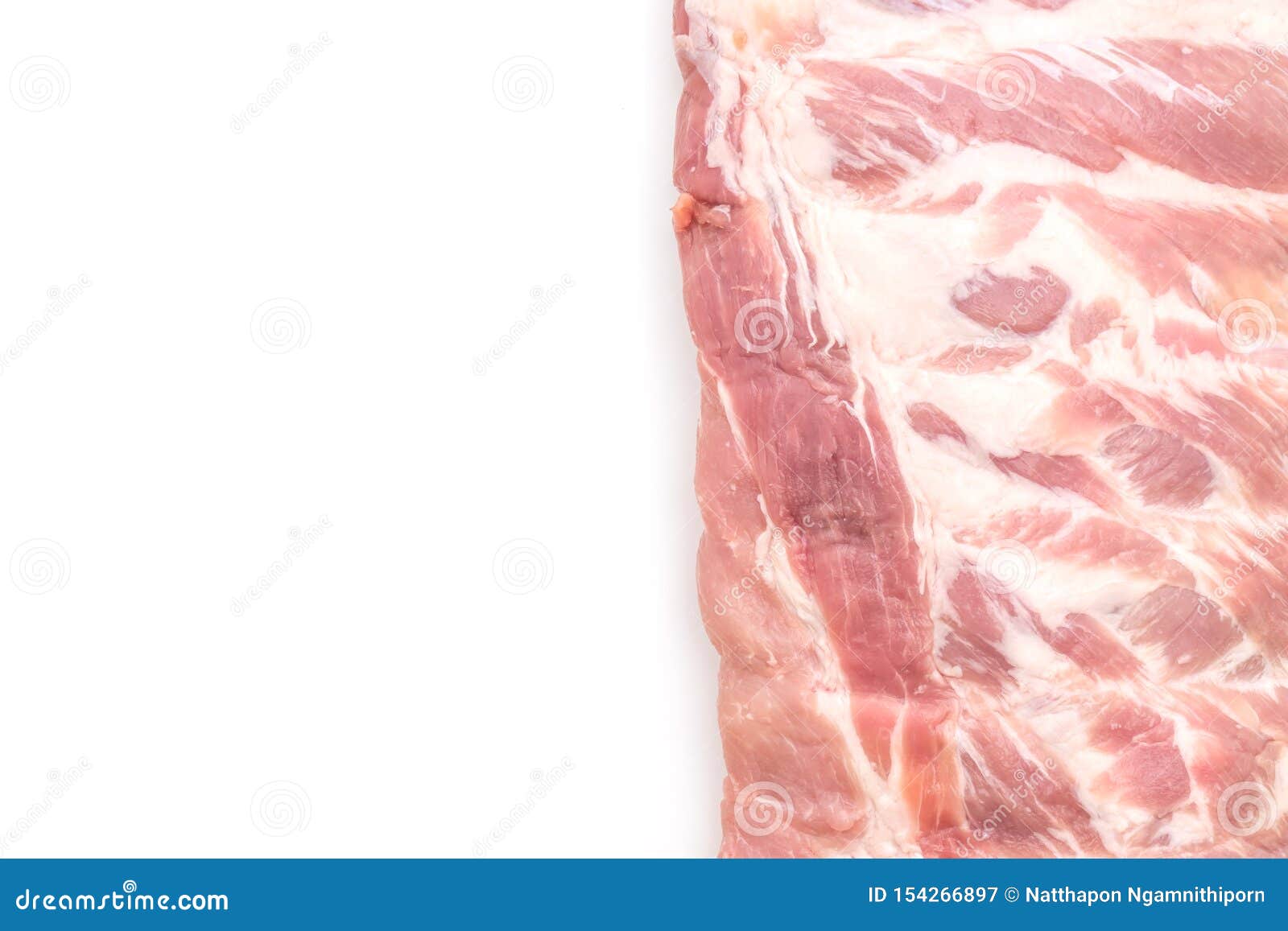 Fresh raw pork ribs stock image. Image of protein, ingredient - 154266897