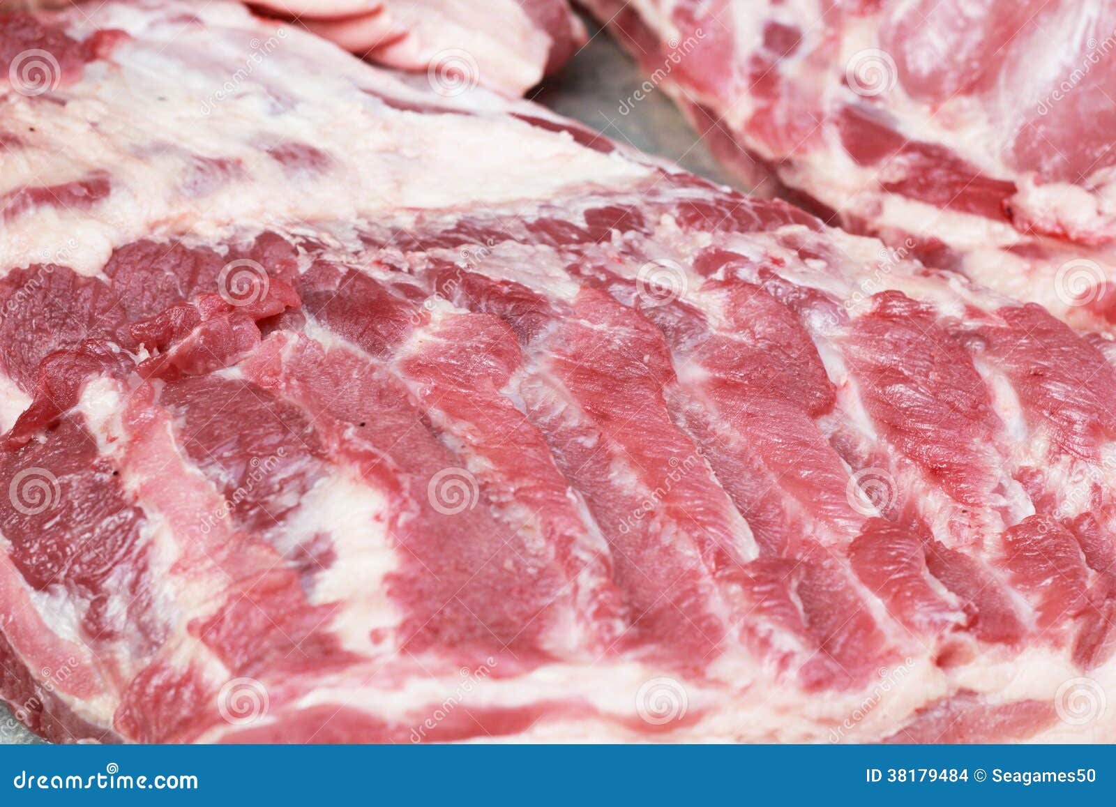 Fresh Raw Pork Textured - in the Market Stock Photo - Image of cuisine ...