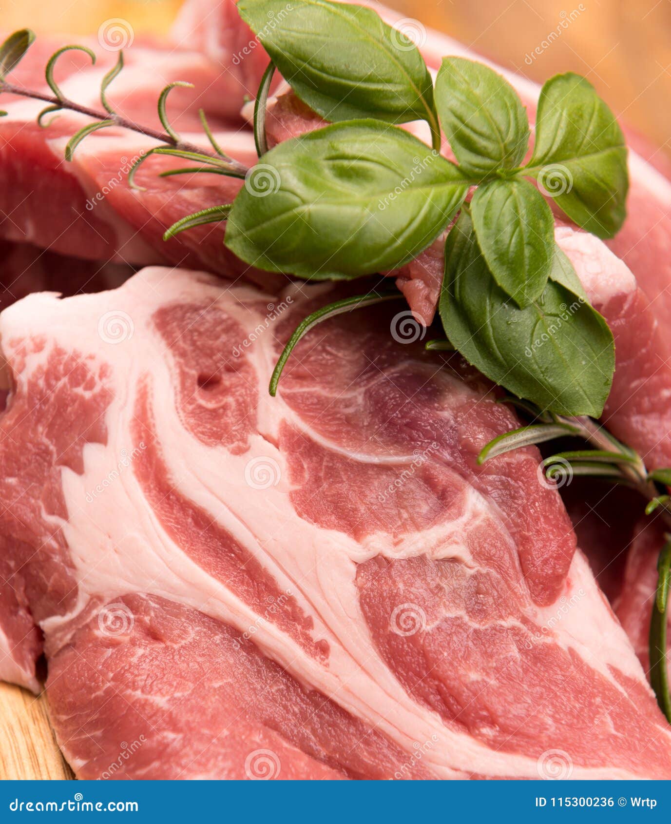Fresh raw pork stock photo. Image of organic, isolated - 115300236